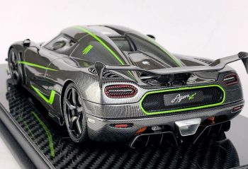Fronti-Art Koenigsegg Agera R+ - Carbon/Green • DiecastSociety.com