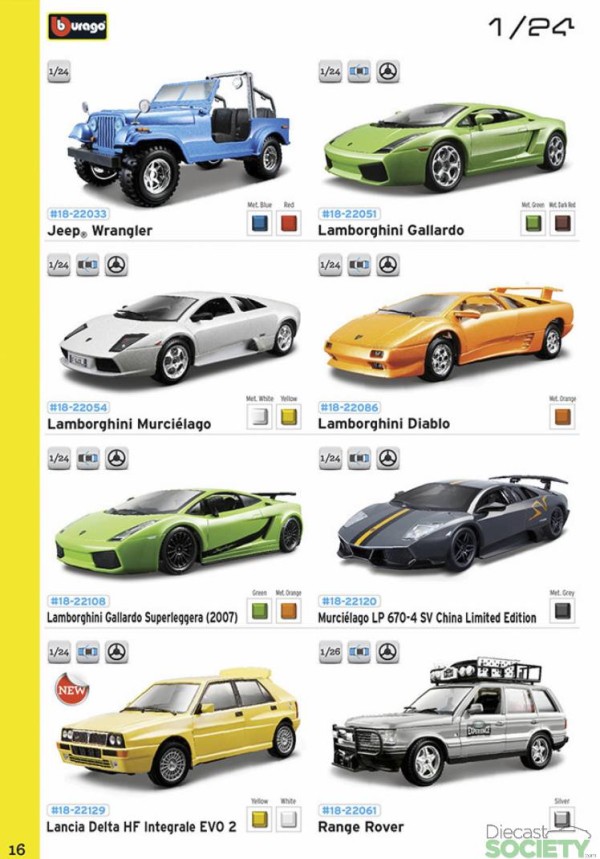 Bburago 2016 Catalogue • DiecastSociety.com