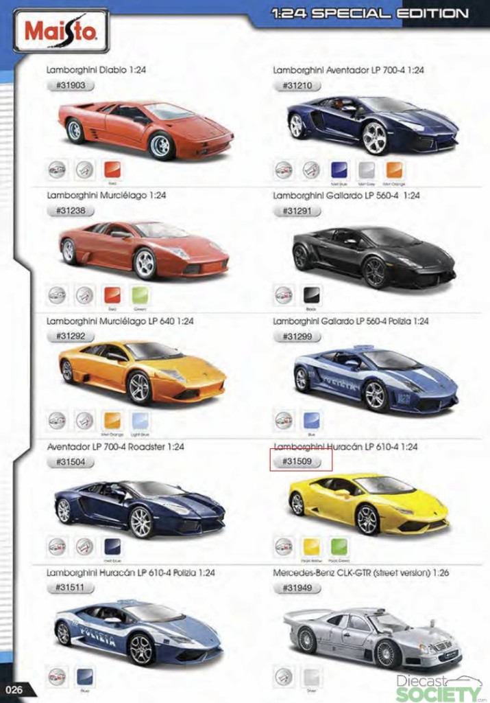 Maisto 2016 Catalogue • DiecastSociety.com
