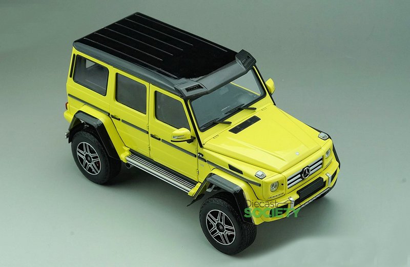 Almost Real Mercedes Benz G500 4x4² - Yellow/Black • DiecastSociety.com