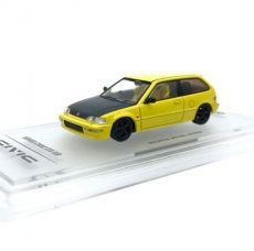 INNO Models | INNO64 Honda CivicC EF9 SiR - Yellow • DiecastSociety.com