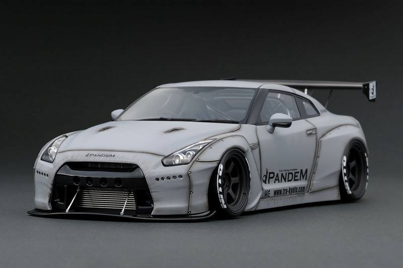 Ignition Model PANDEM R35 GT-R Matt Gray II • DiecastSociety.com