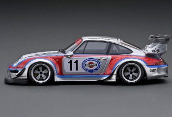Ignition Model New RWB 993 - Silver/Red • DiecastSociety.com