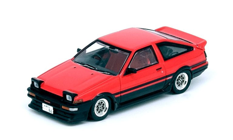 in64_TOYOTA SPRINTER TRUENO AE86 Red • DiecastSociety.com