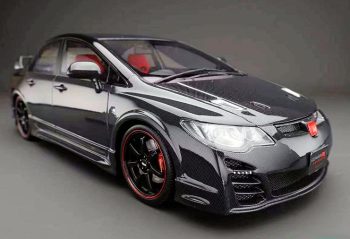 One Model New Honda Civic FD2 Mugen RR - Carbon Fiber • DiecastSociety.com