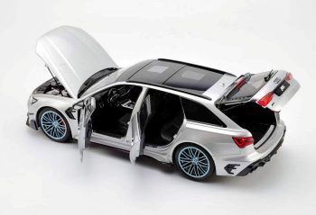 LJM ABT Audi RS6 Avant (C8) - Floral Silver • DiecastSociety.com