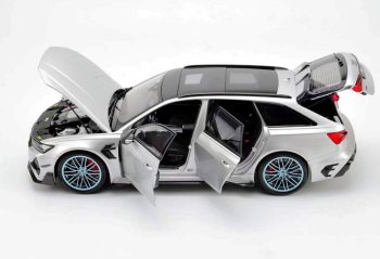 LJM ABT Audi RS6 Avant (C8) - Floral Silver • DiecastSociety.com