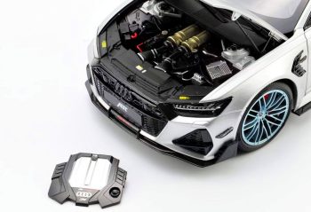 LJM ABT Audi RS6 Avant (C8) - Floral Silver • DiecastSociety.com