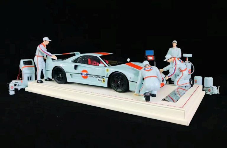 VIP Models Ferrari F40 Gulf Livery Set! • DiecastSociety.com