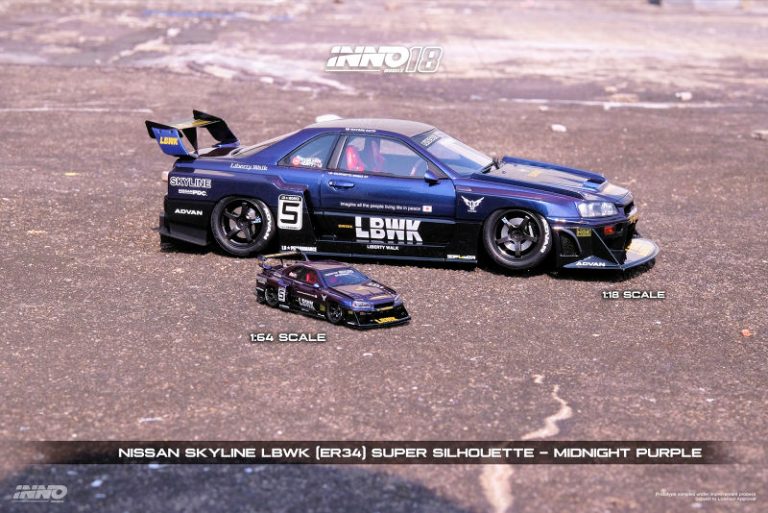INNO Models Nissan Skyline LBWK (ER34) Super Silhouette ...
