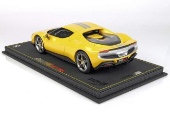 BBR Ferrari 296 GTB Assetto Fiorano Yellow Modena • DiecastSociety.com