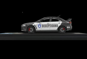 Timed Micro Lancer EVO X, Police! • DiecastSociety.com