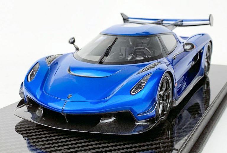 New Fronti-Art Koenigsegg Jesko Attack - Imperial Blue • DiecastSociety.com