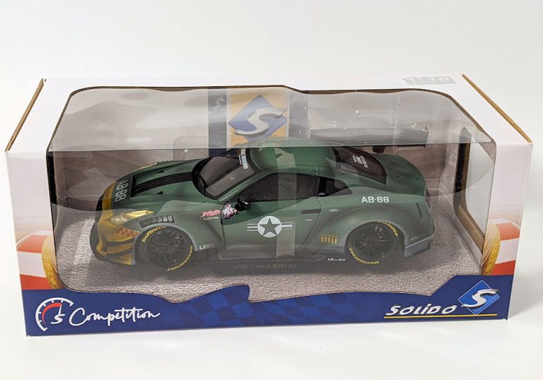 Sol GT-R R35 LBWK Army Fighter (1) • DiecastSociety.com