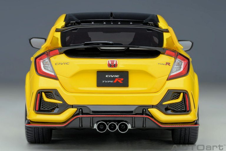 New Colour AUTOart Honda Civic Type R (FK8) LE - Sunlight Yellow ...