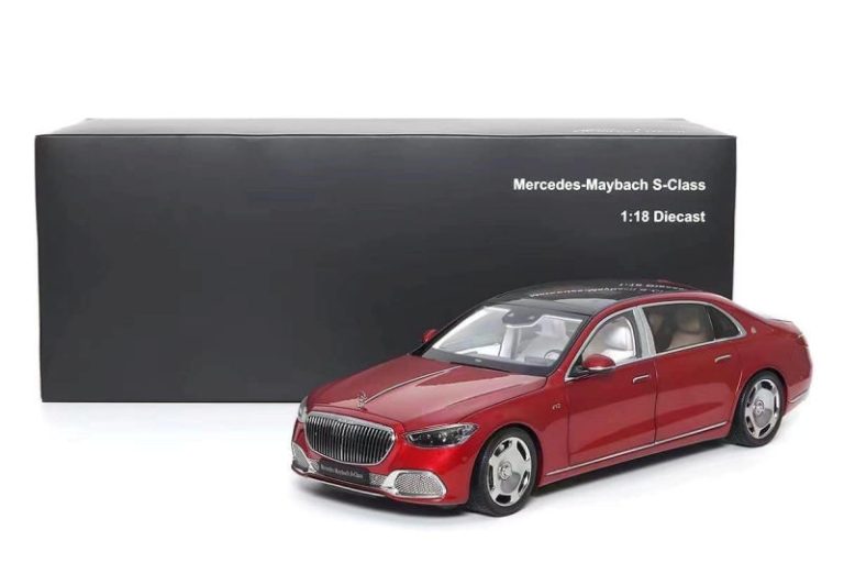 Almost Real Mercedes-Maybach S-Class S680 - Red • DiecastSociety.com