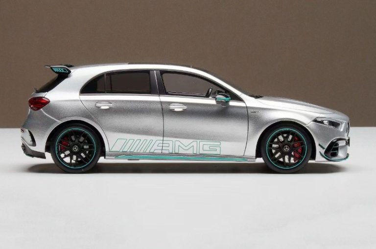 KiloWorks Mercedes Benz AMG A45S F1 Edition (Silver) • DiecastSociety.com