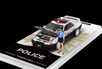 Timed Micro Skyline GTR R32 Police! • DiecastSociety.com