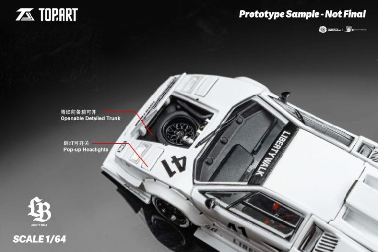 TopArt 1:64 LB-WORKS Lamborghini Countach (UPDATE) • DiecastSociety.com