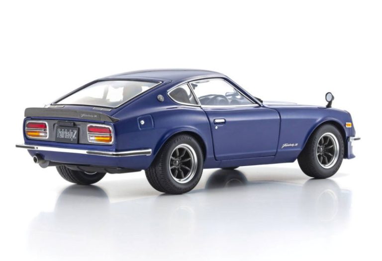 Kyosho New Diecast Nissan Fairlady Z-L (S30) - Blue/Silver Rim • DiecastSociety.com