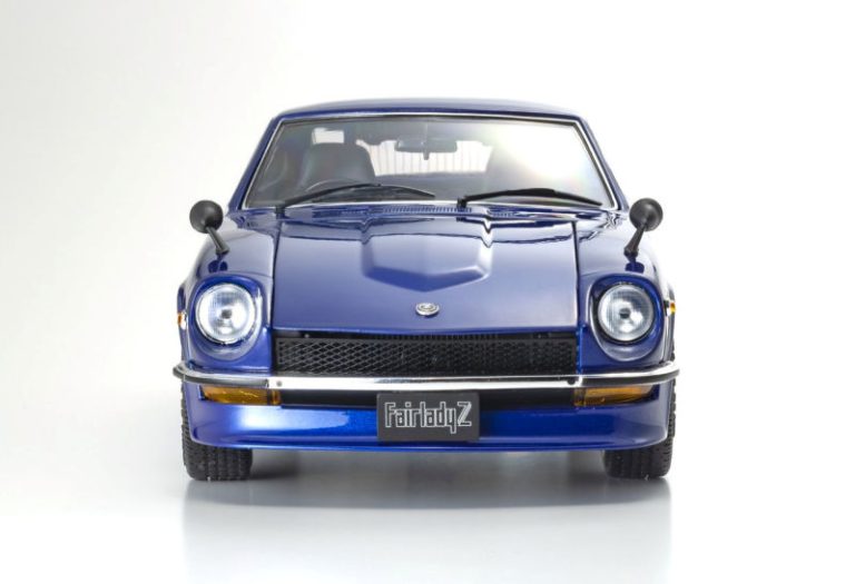 Kyosho New Diecast Nissan Fairlady Z-L (S30) - Blue/Silver Rim • DiecastSociety.com