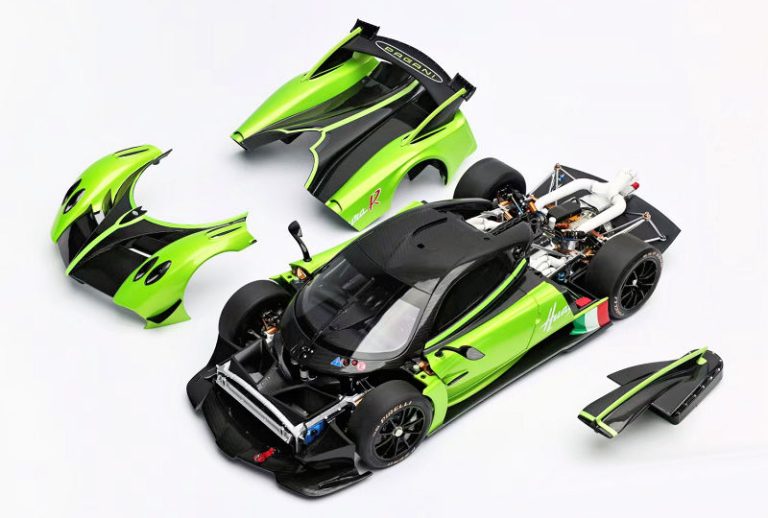 LCD Model Pagani Huayra R - Green • DiecastSociety.com